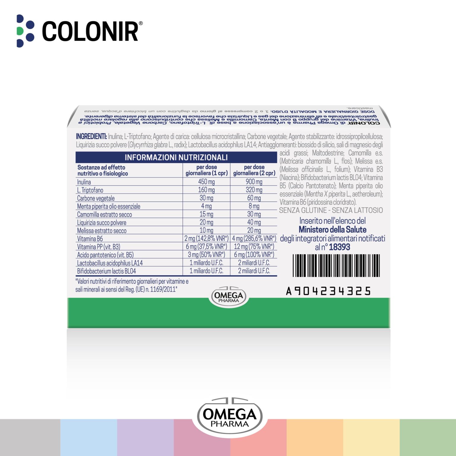 COLONIR - 15 compresse - OmegaPharma